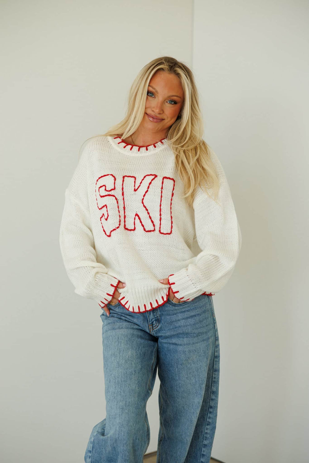 Cozy Knit Ski Sweater