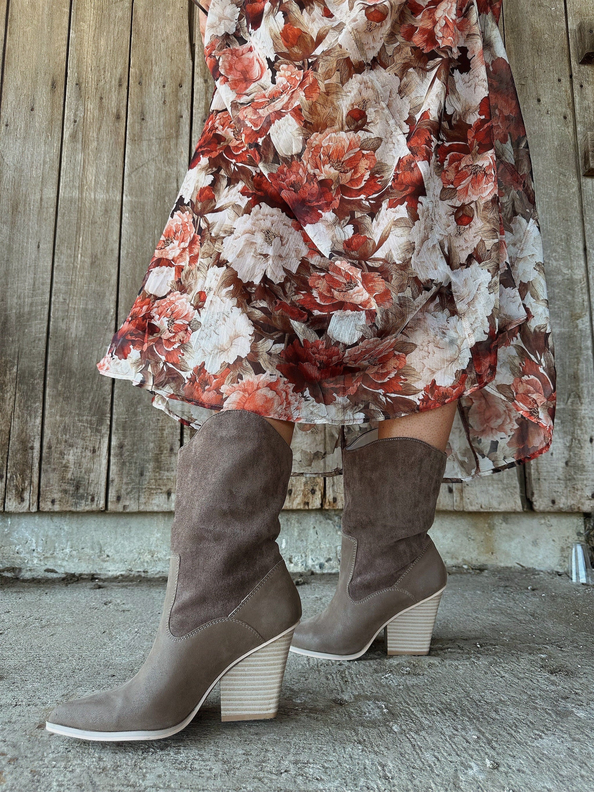 Dallas Western Boot | Women's Taupe Boots | Lane 201