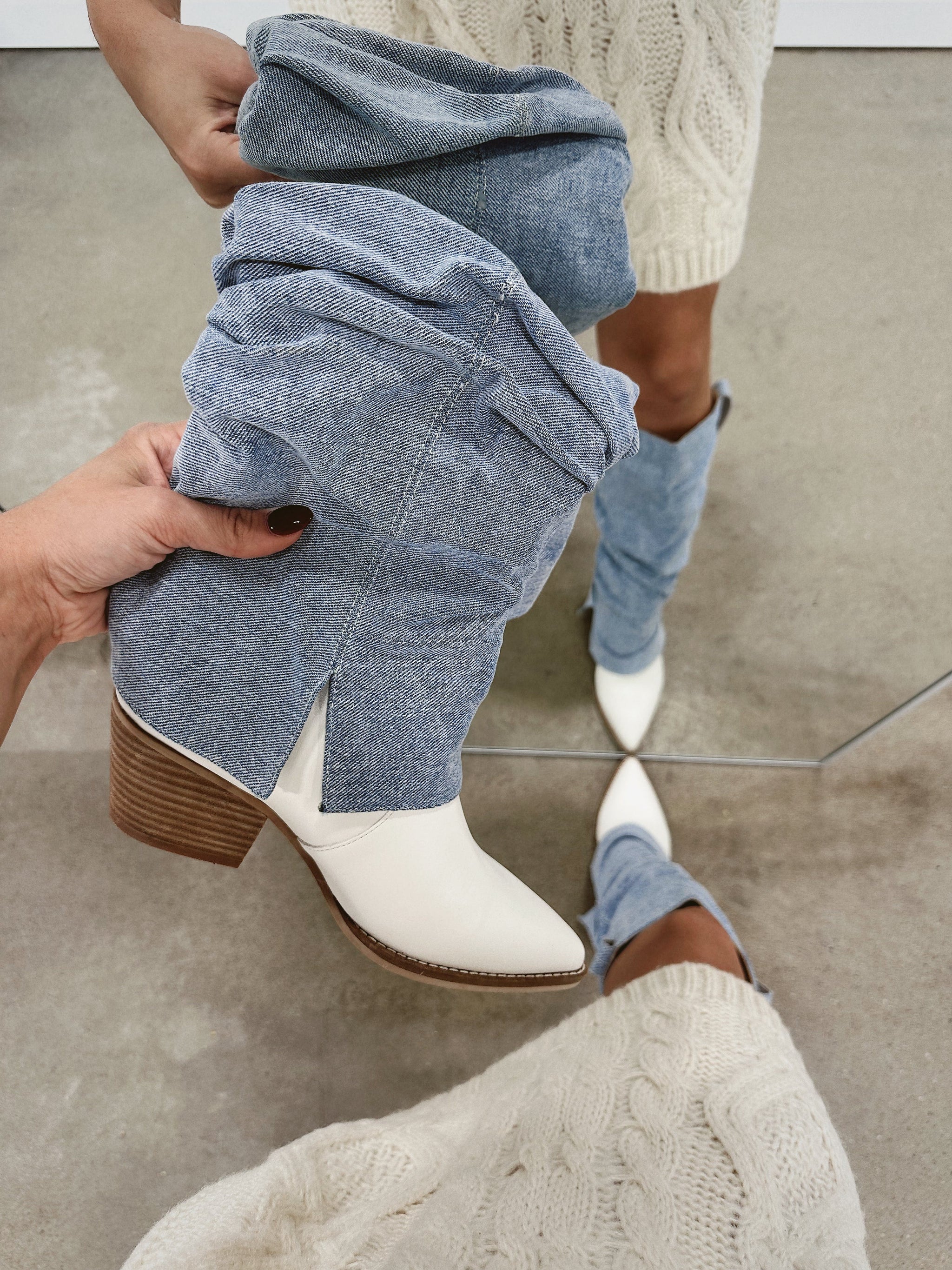 Denim Western Boot – Lane 201