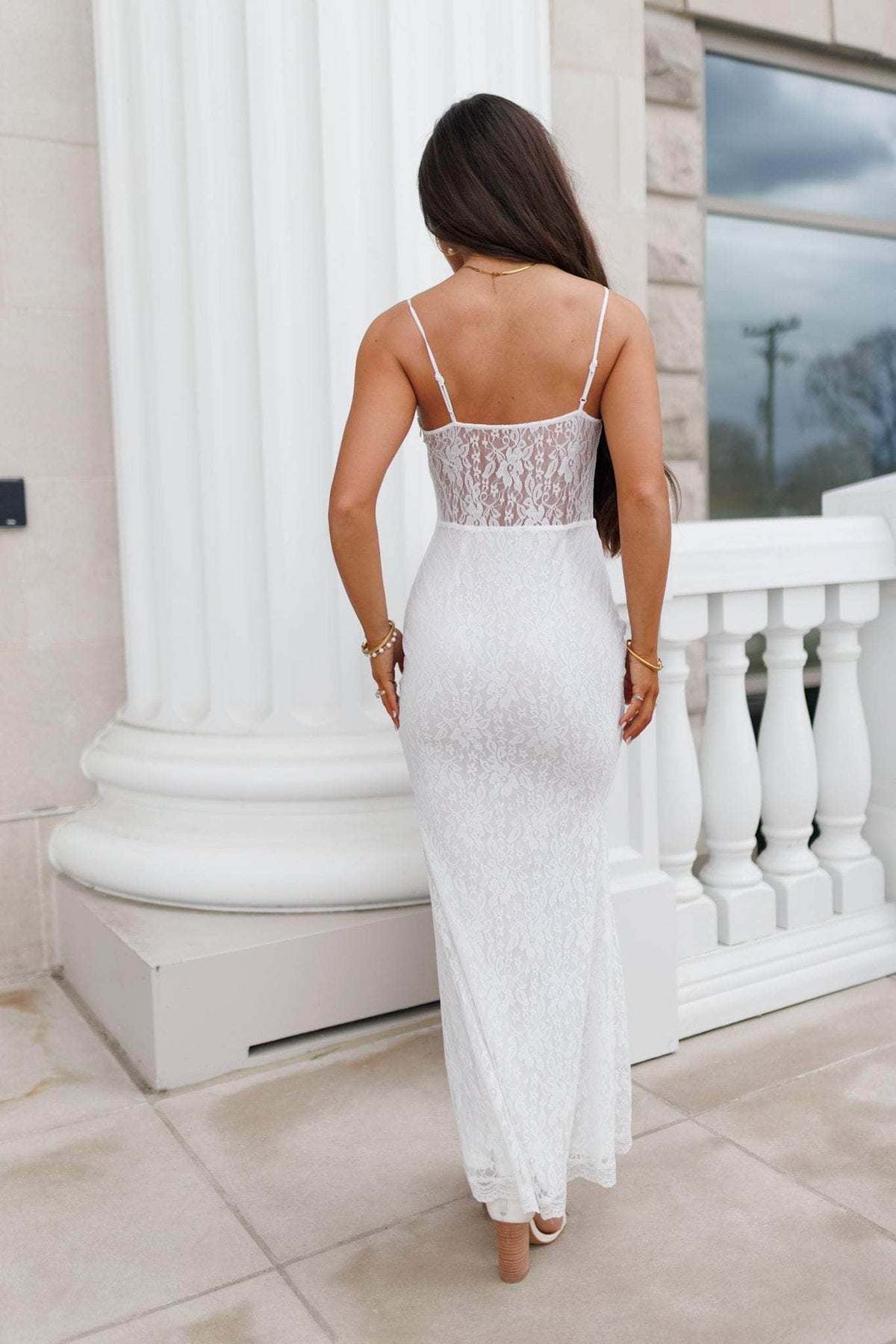 Laced Corset Dress | Mesh Lace Maxi Dresses | Lane 201