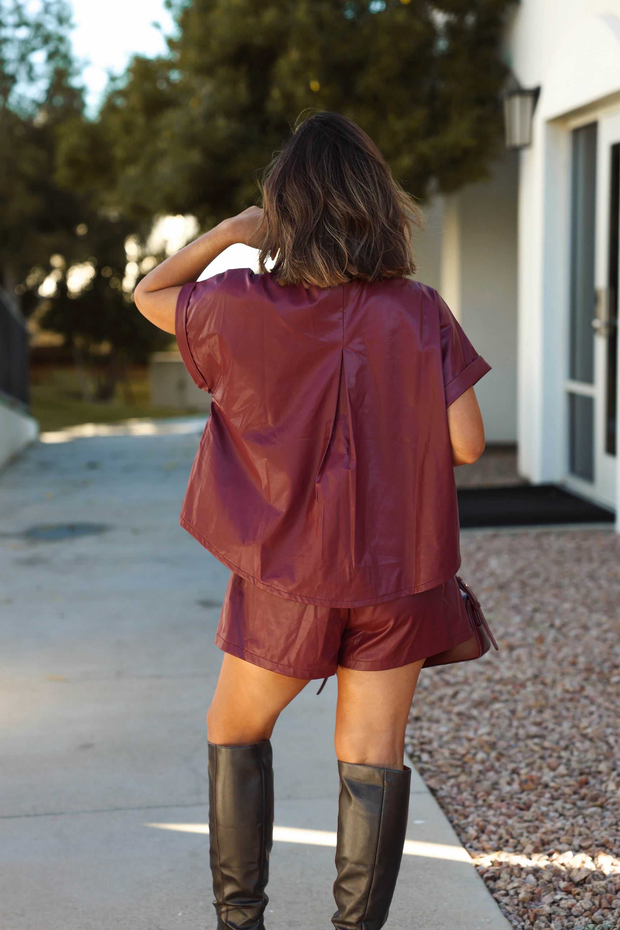 Bold Behavior Leather Shorts